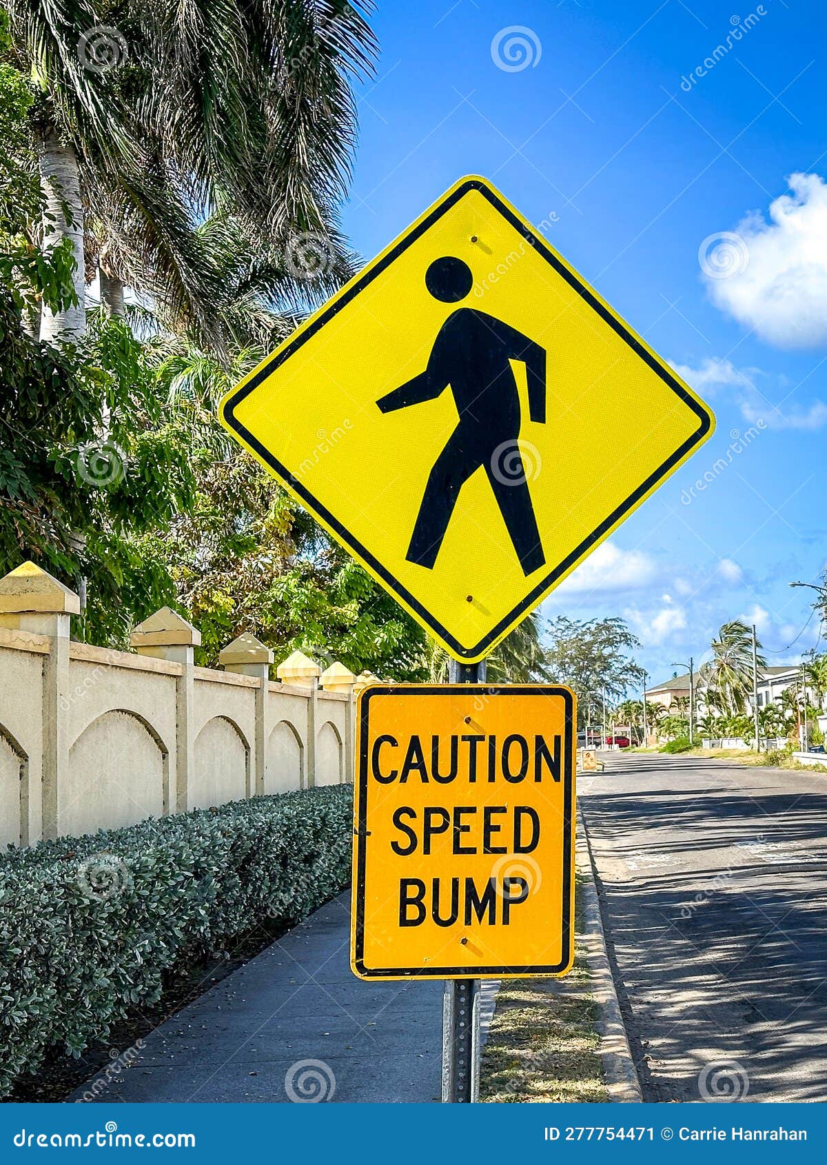 Caution Speed Ramps Road Sign Stock Photo | CartoonDealer.com #20768328