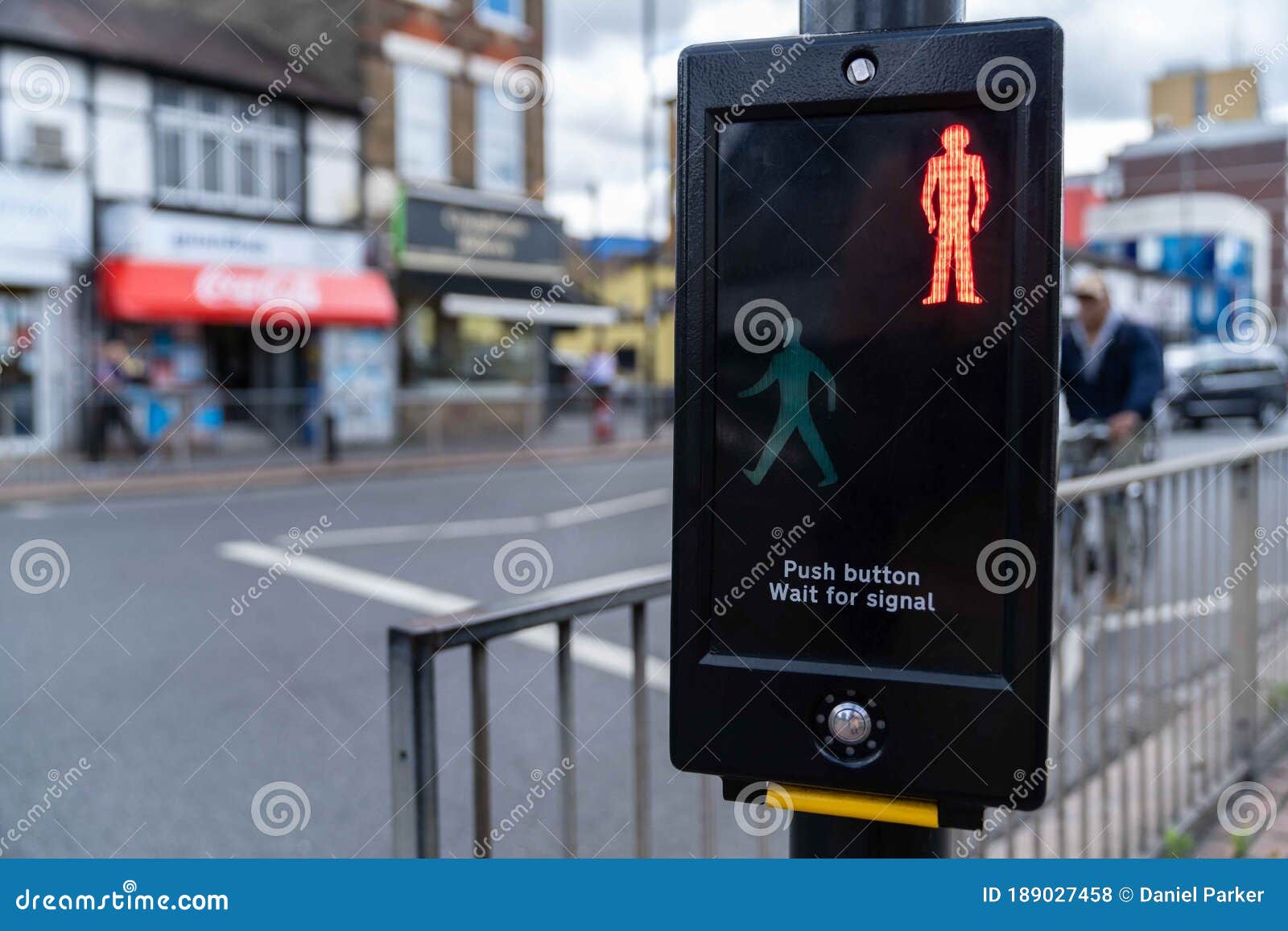 A Pedestrian Crossing Button and Stop Light Icon in London Editorial ...