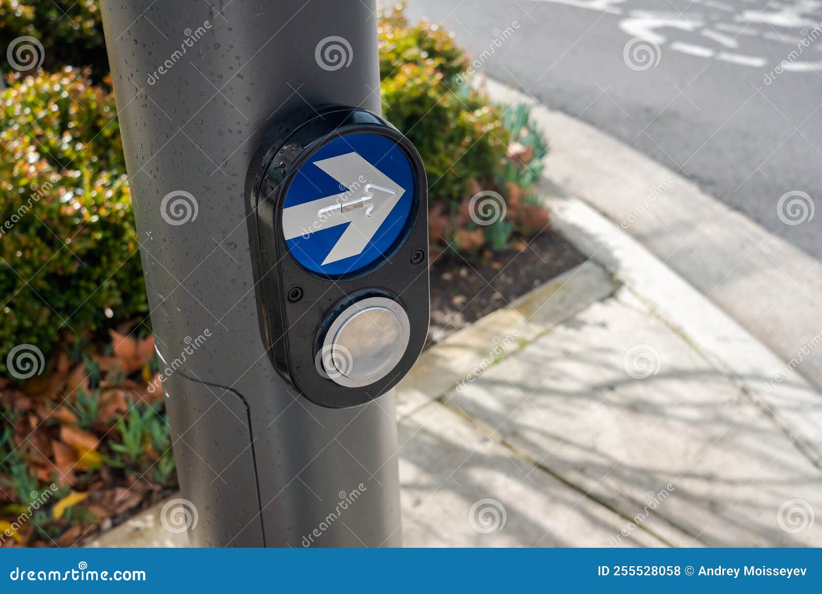 Pedestrian Crossing Control Activation Button Stock Photo - Image of ...