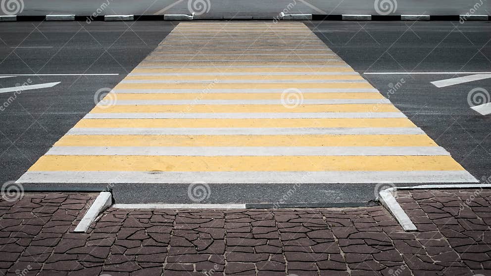 Pedestrian Crossing Horizontal Stock Photo - Image of stone, horizontal ...