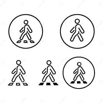 Pedestrian Crossing Line. Zebra Crossing Vector Illustration Stock ...