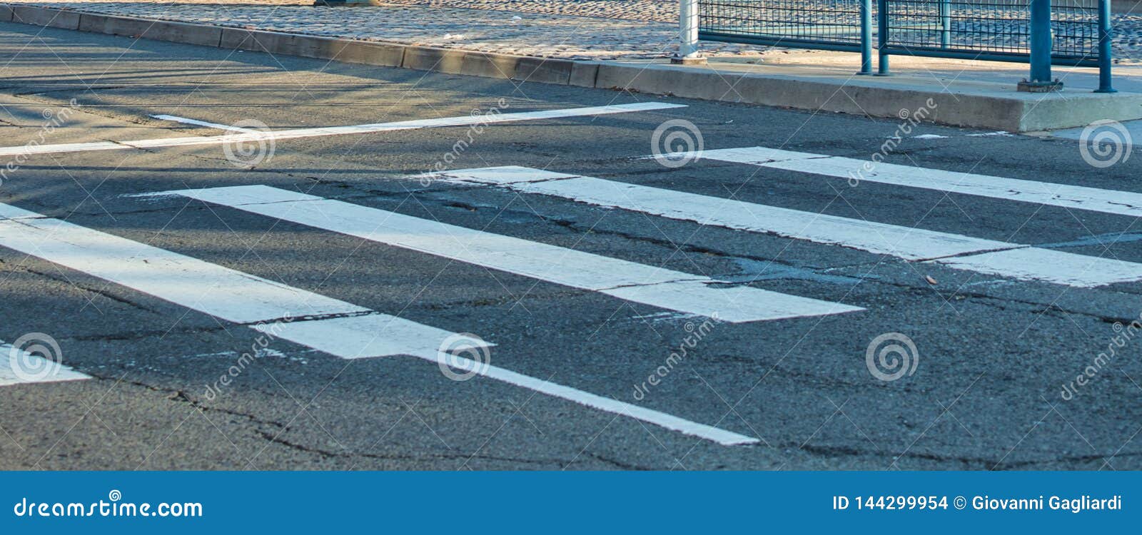 Pedestrian Crossing Lines on the Road Stock Photo - Image of safety ...