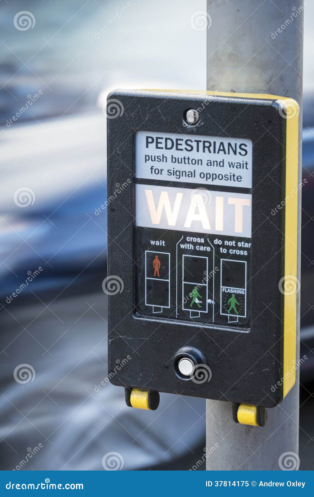 Pedestrian Crossing sign stock image. Image of electrical - 37814175