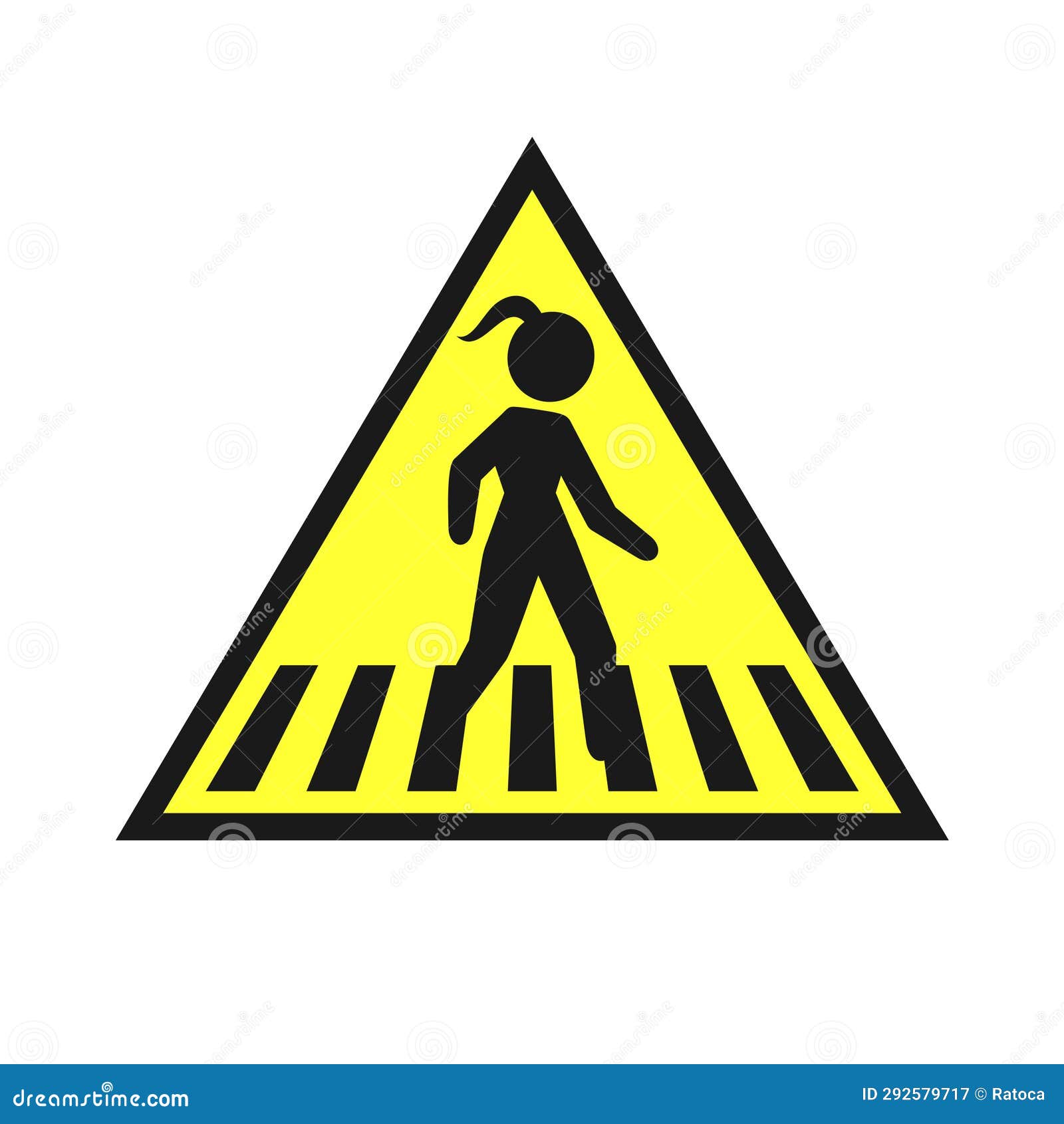 Pedestrian crossing symbol stock illustration. Illustration of symbol ...