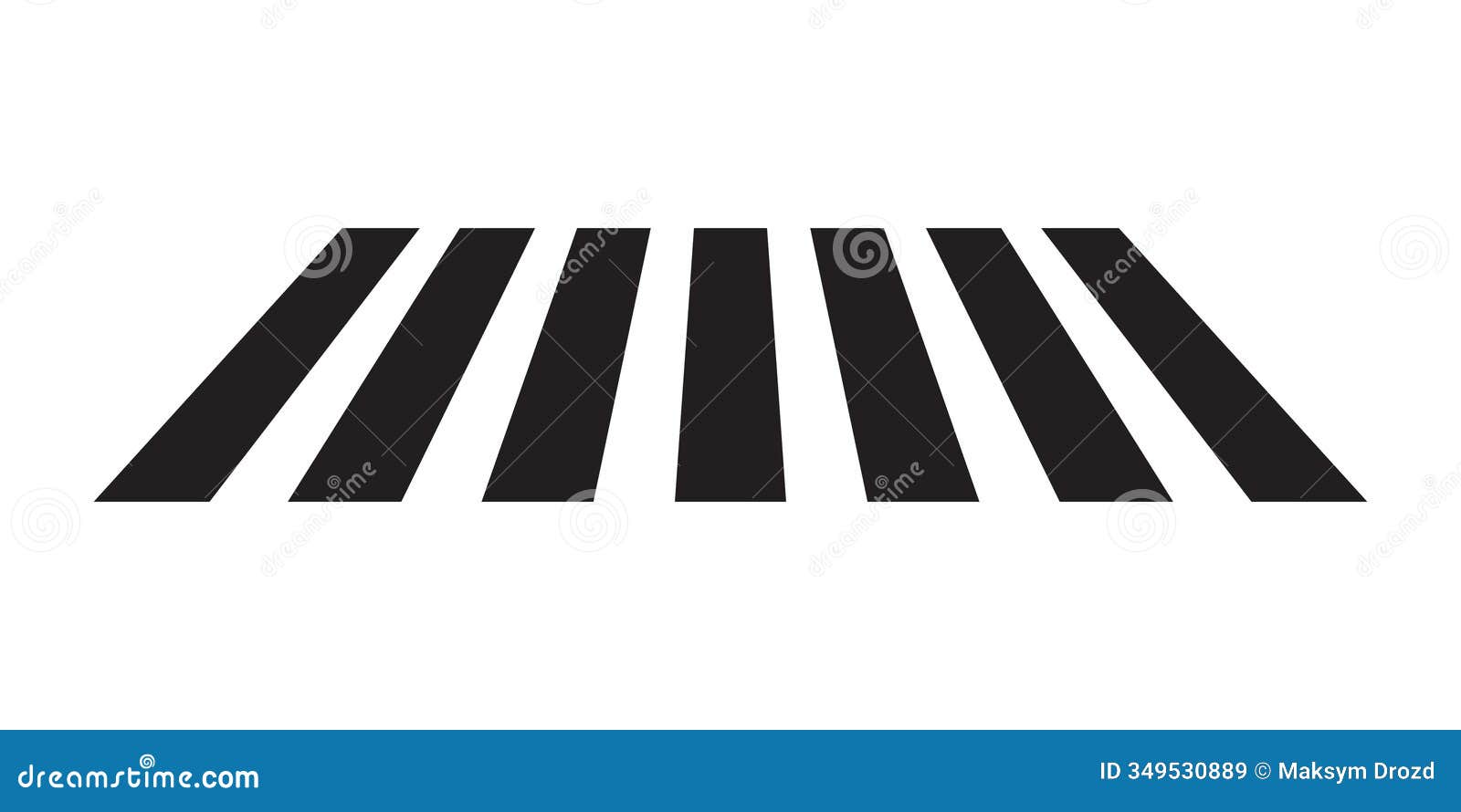 Pedestrian Crosswalk Icon. Zebra Cross Icon Stock Vector - Illustration ...