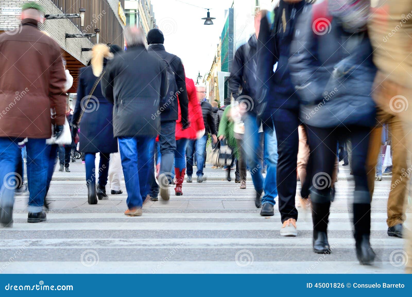 Pedestrian crowd walking stock photo. Image of blurred - 45001826