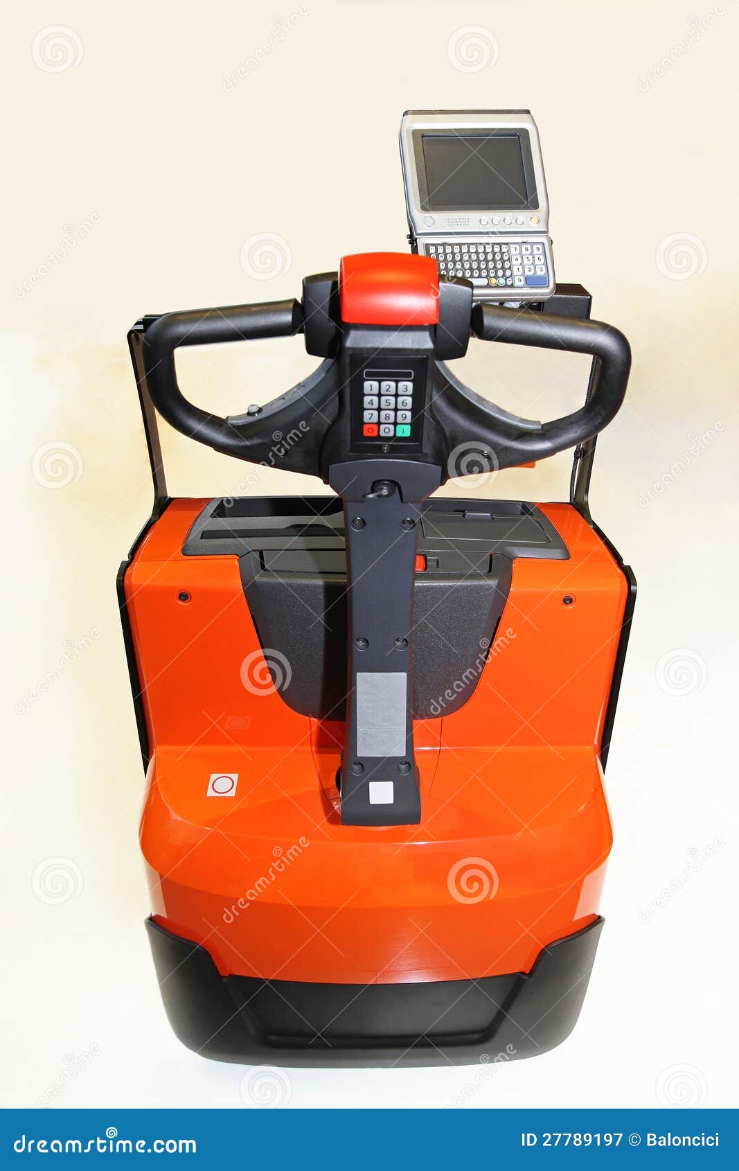 Pedestrian forklift truck stock image. Image of industrial - 27789197