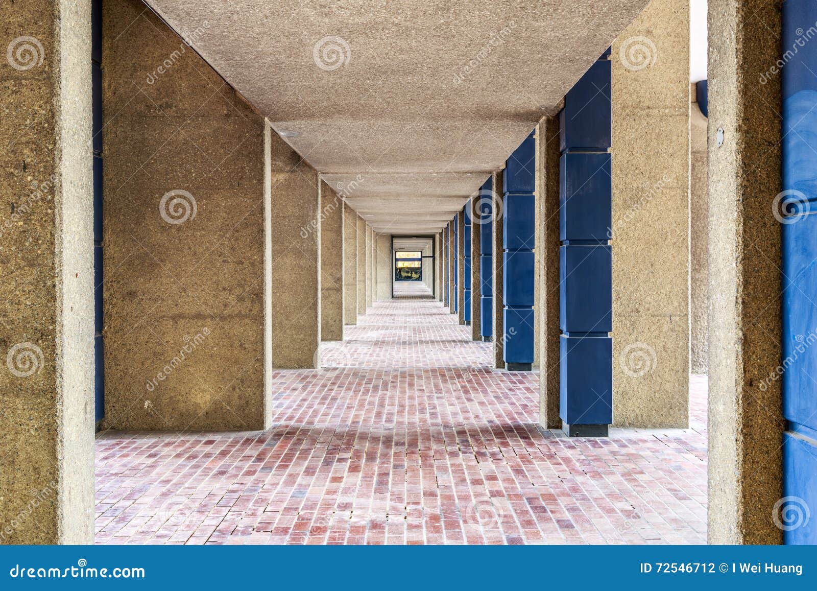 Pedestrian Hallway in the Barbican Complex Stock Photo - Image of ...