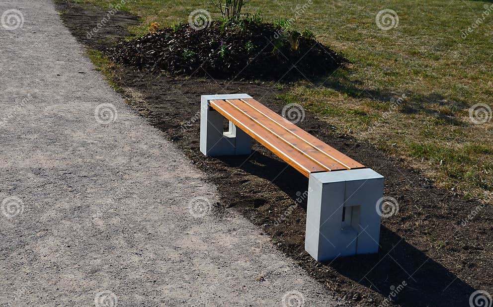 Pedestrian Path Newly Built Compacted Stone Aggregate Stock Image ...