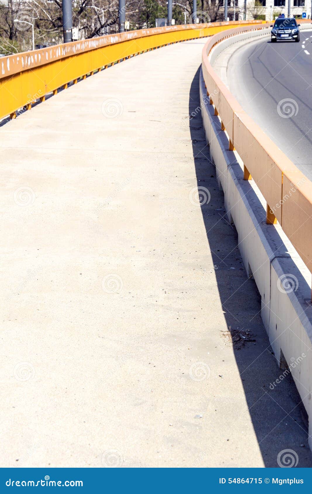 Pedestrian Path Next To the Road Editorial Image - Image of yellow ...