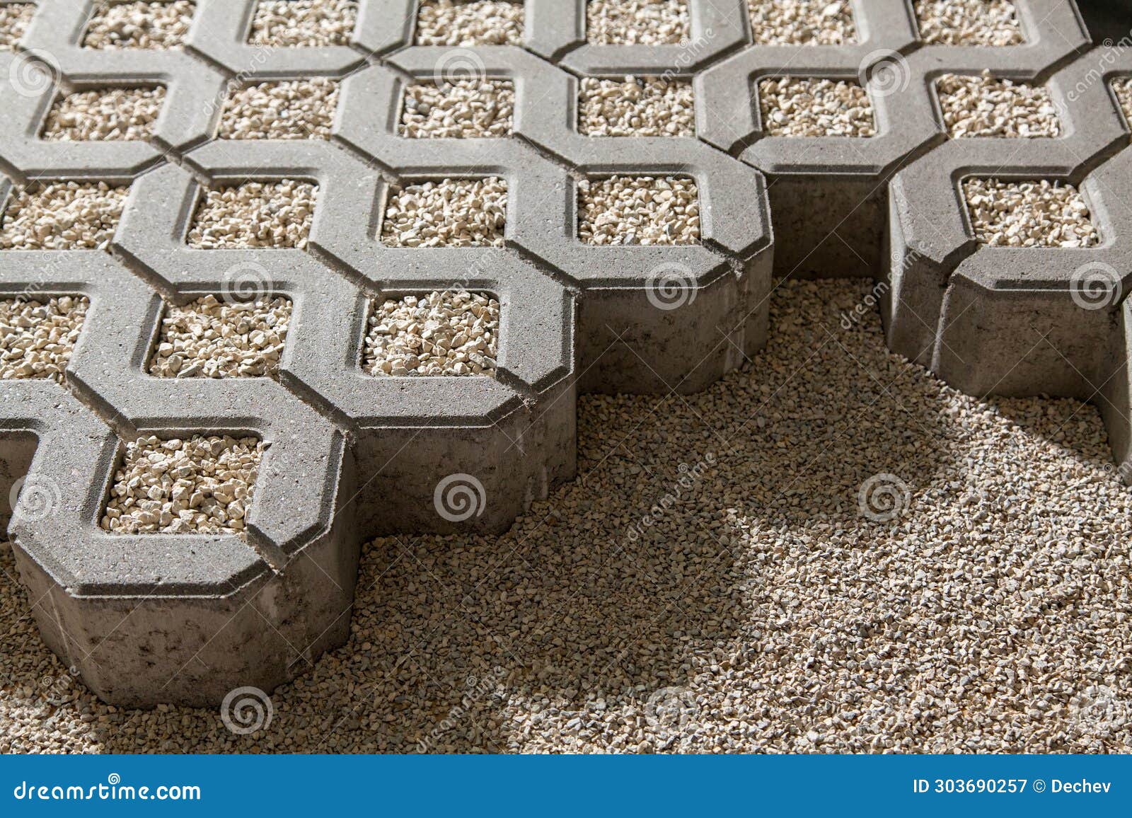 Pedestrian Path with Paver Bricks. Sidewalk Pavement Stock Image ...