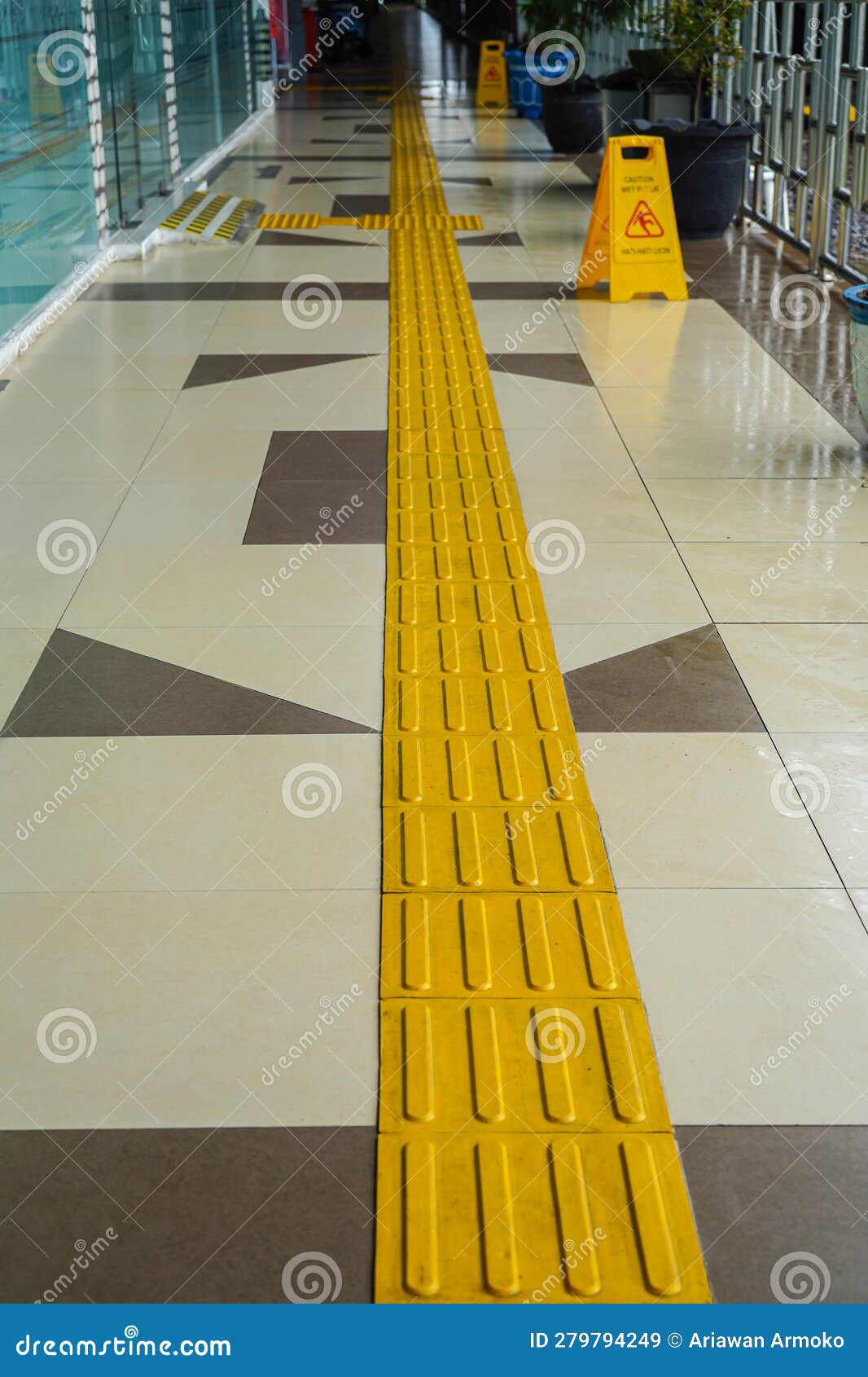 Pedestrian Paths, Braille Blocks in Tactile Paving for the Blind ...