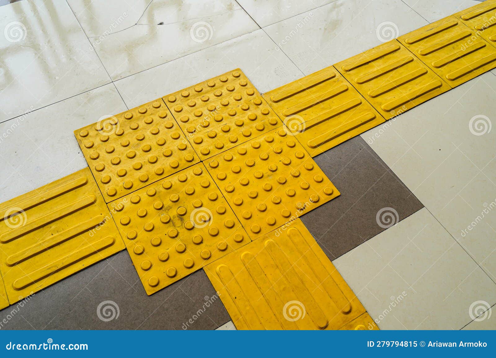 Pedestrian Paths, Braille Blocks in Tactile Paving for the Blind ...