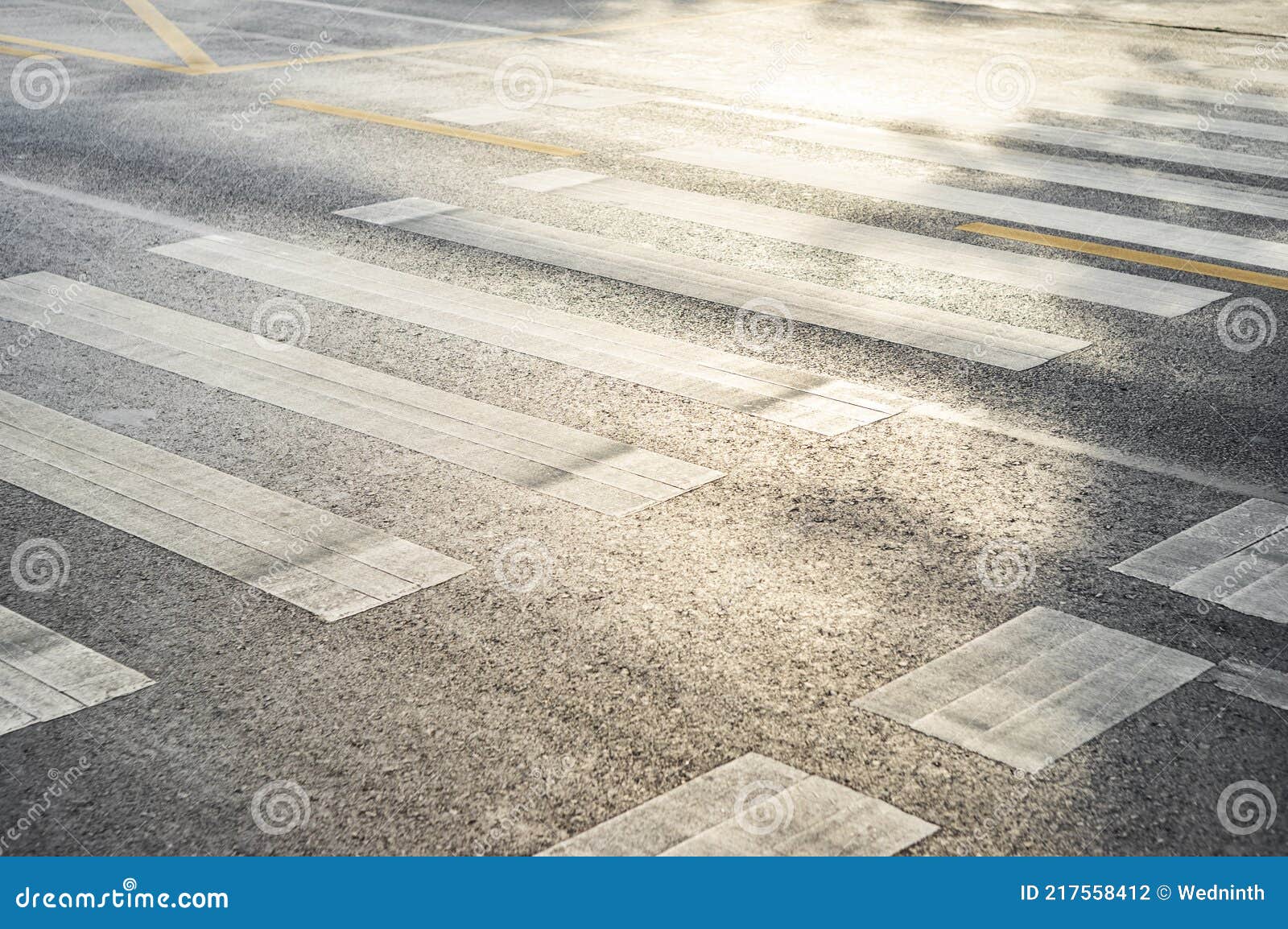 Pedestrian Pathway on a Street Crossing Stock Photo - Image of slowdown ...