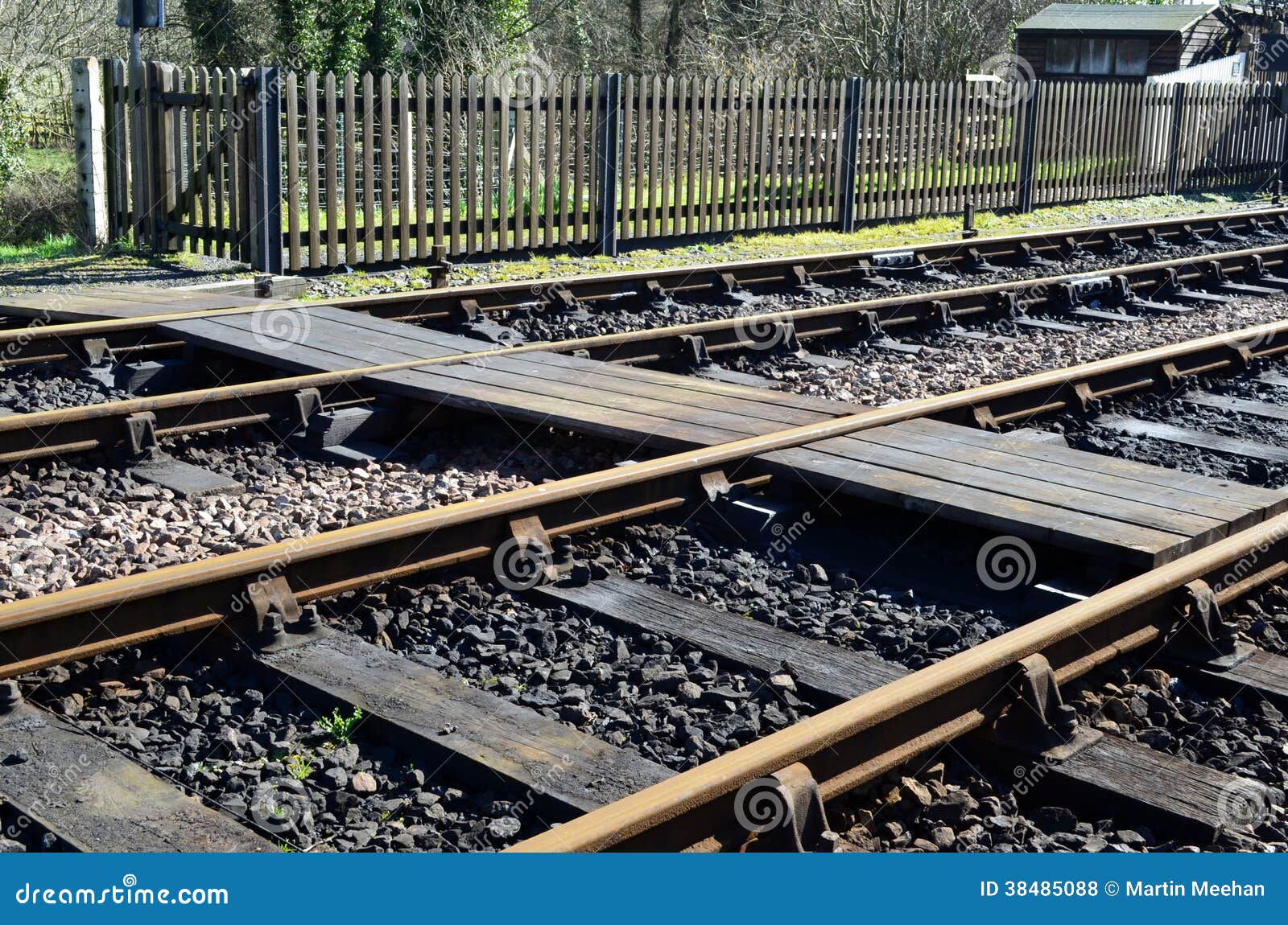 Pedestrian And Railway Bridges Over The River Royalty-Free Stock ...