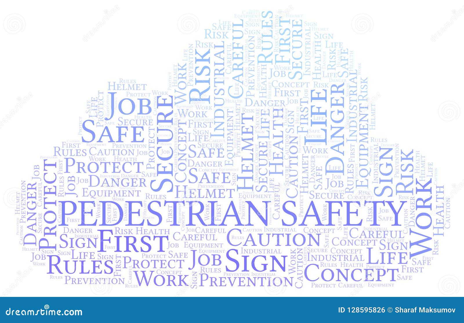 Pedestrian Safety Tips Poster Vector Illustration | CartoonDealer.com ...