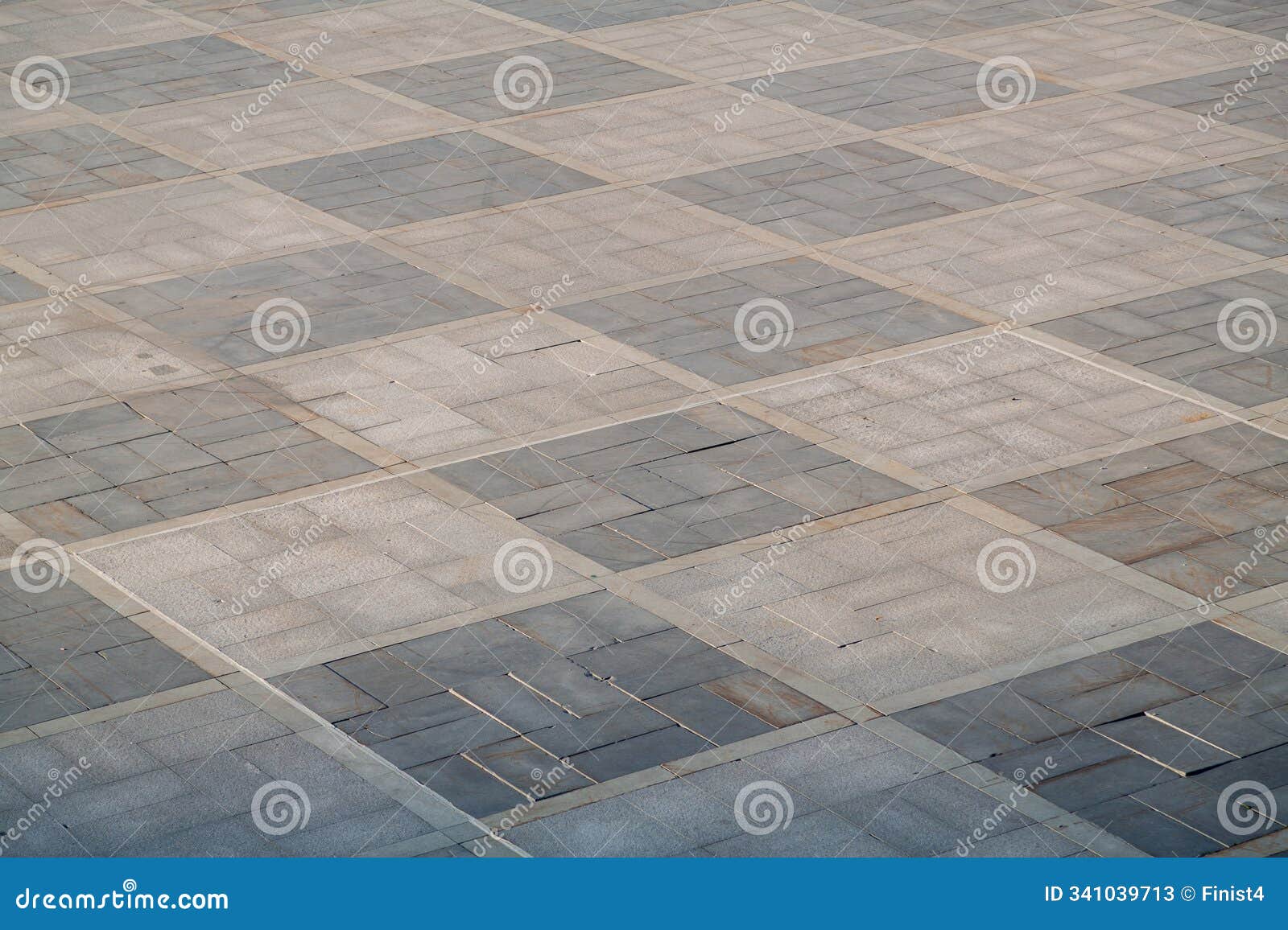 The Pedestrian Sidewalk, the Square is Paved with Slabs in a ...