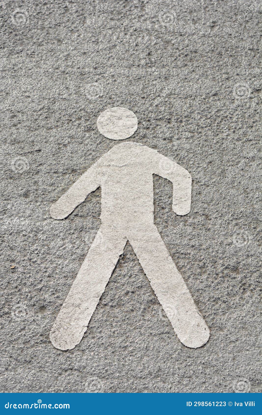 Pedestrian symbol stock image. Image of walkable, safety - 298561223