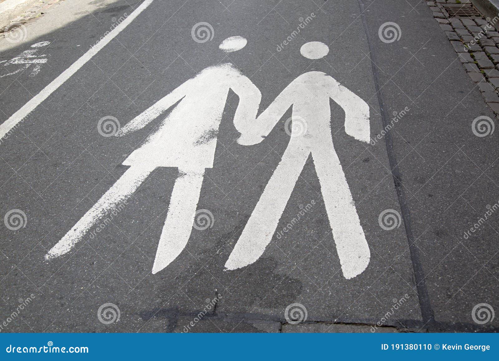 Pedestrian Symbol In Triangle Stock Photography | CartoonDealer.com ...