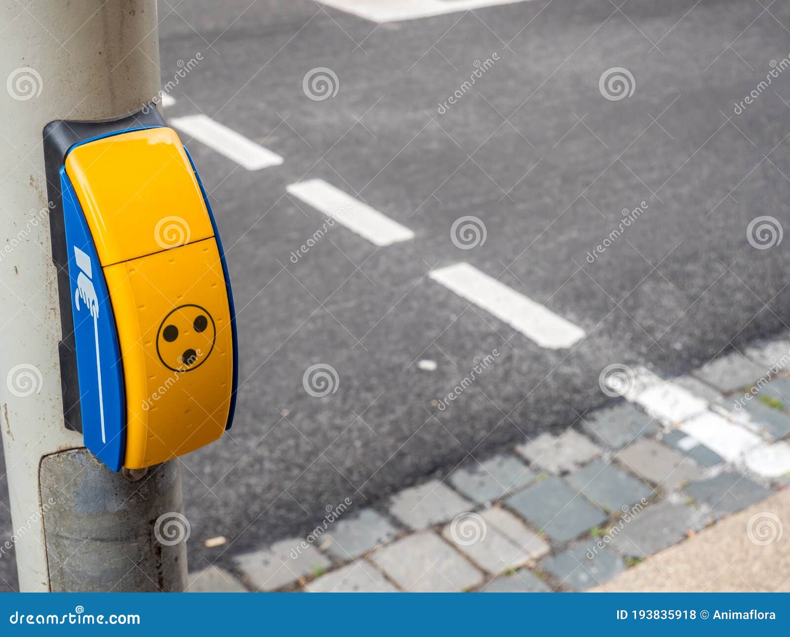 Pedestrian Traffic Light with Blind Function Stock Photo - Image of ...