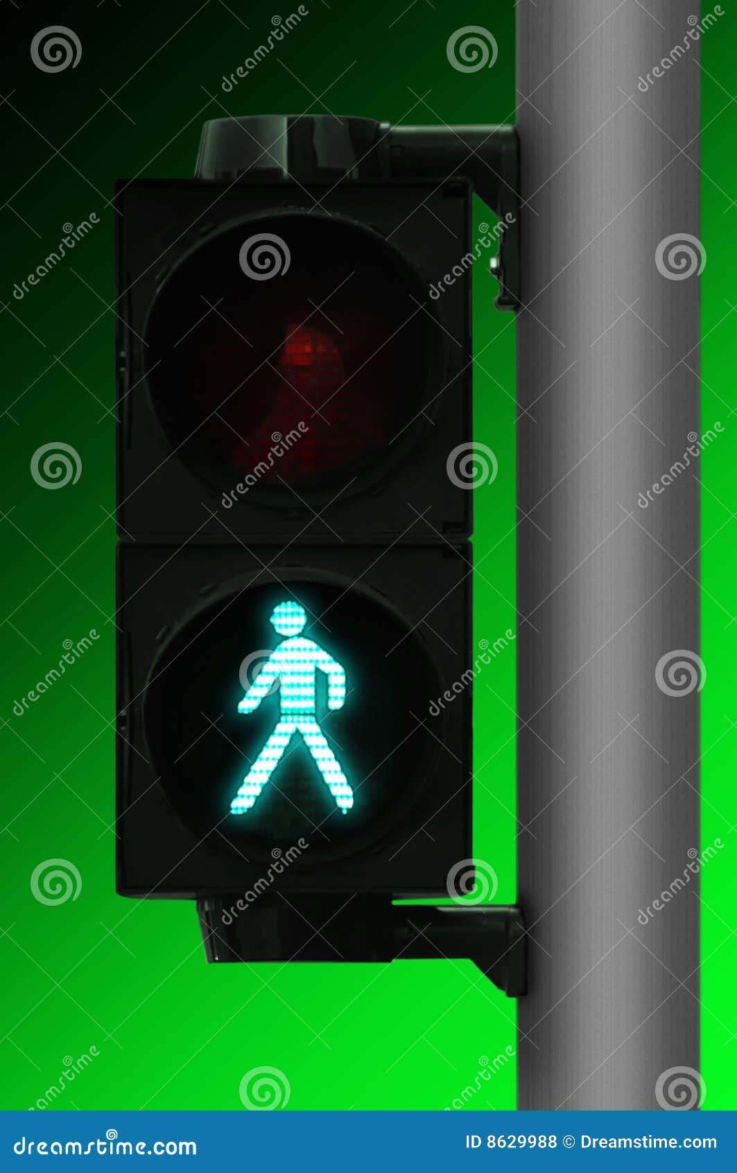 Pedestrian Traffic Light Go Stock Photo - Image of green, warning: 8629988