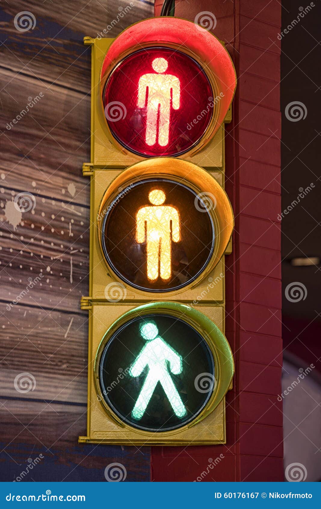 Pedestrian traffic light stock image. Image of danger - 60176167
