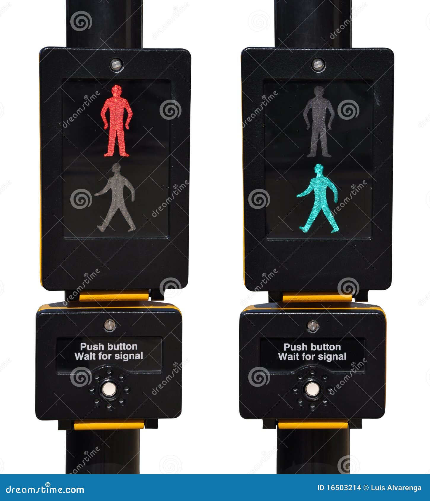 Pedestrian traffic lights stock photo. Image of isolated - 16503214