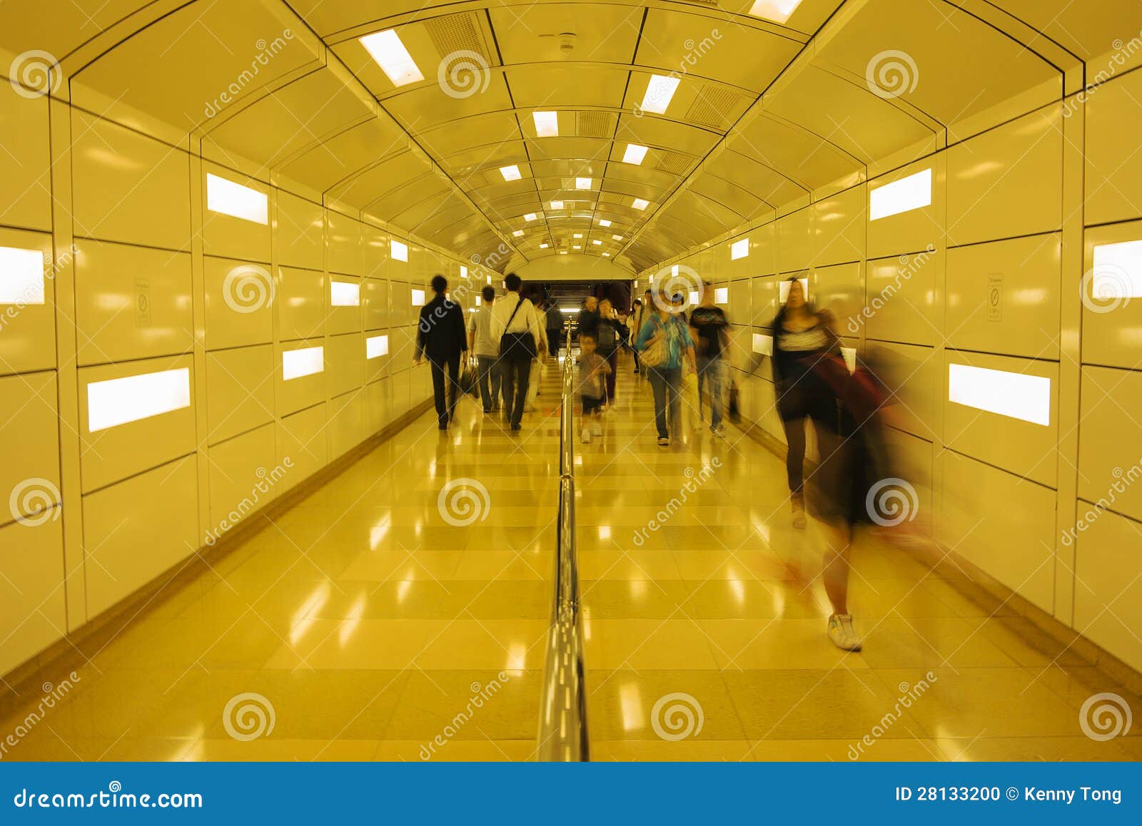 Pedestrian Tunnel stock photo. Image of motion, screen - 28133200
