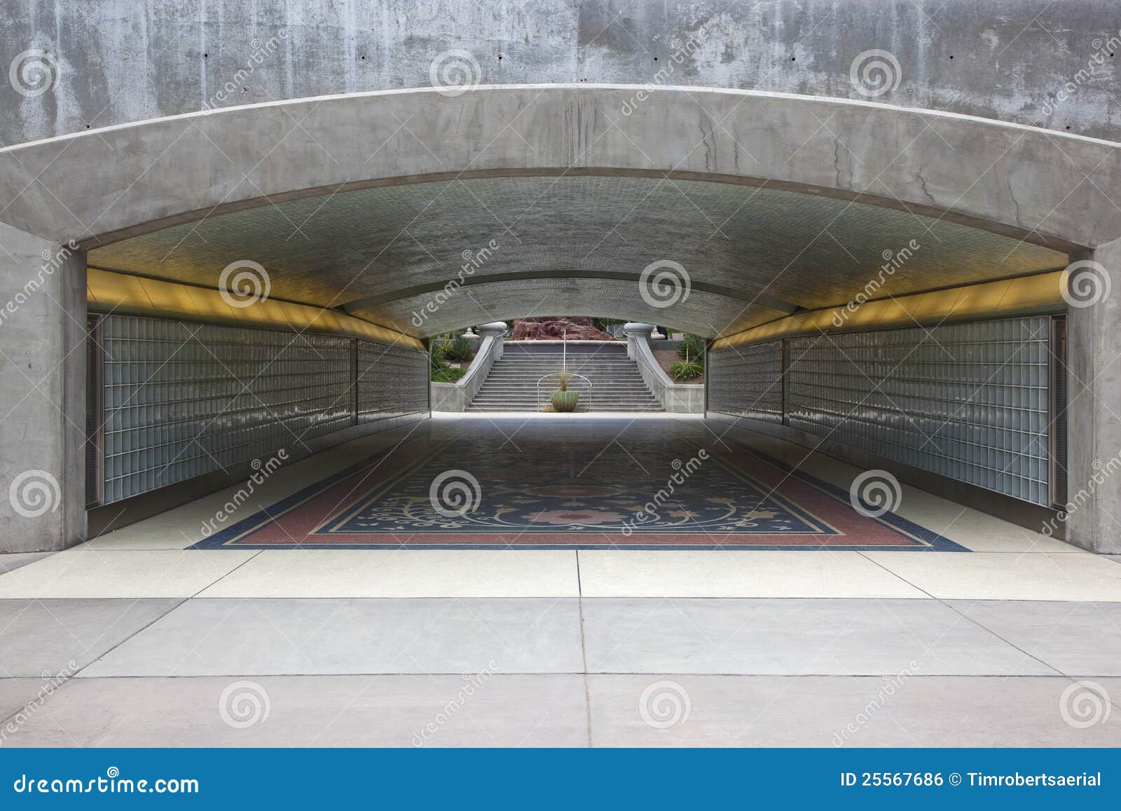 Pedestrian Underpass stock photo. Image of concrete, rail - 25567686