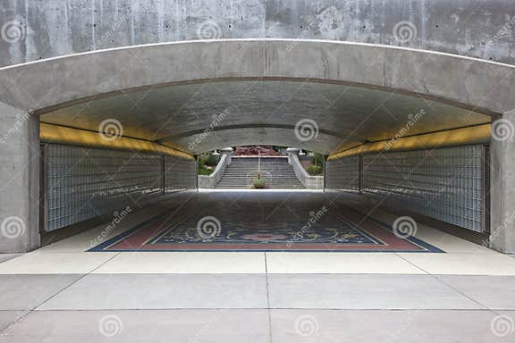 Pedestrian Underpass stock photo. Image of concrete, rail - 25567686