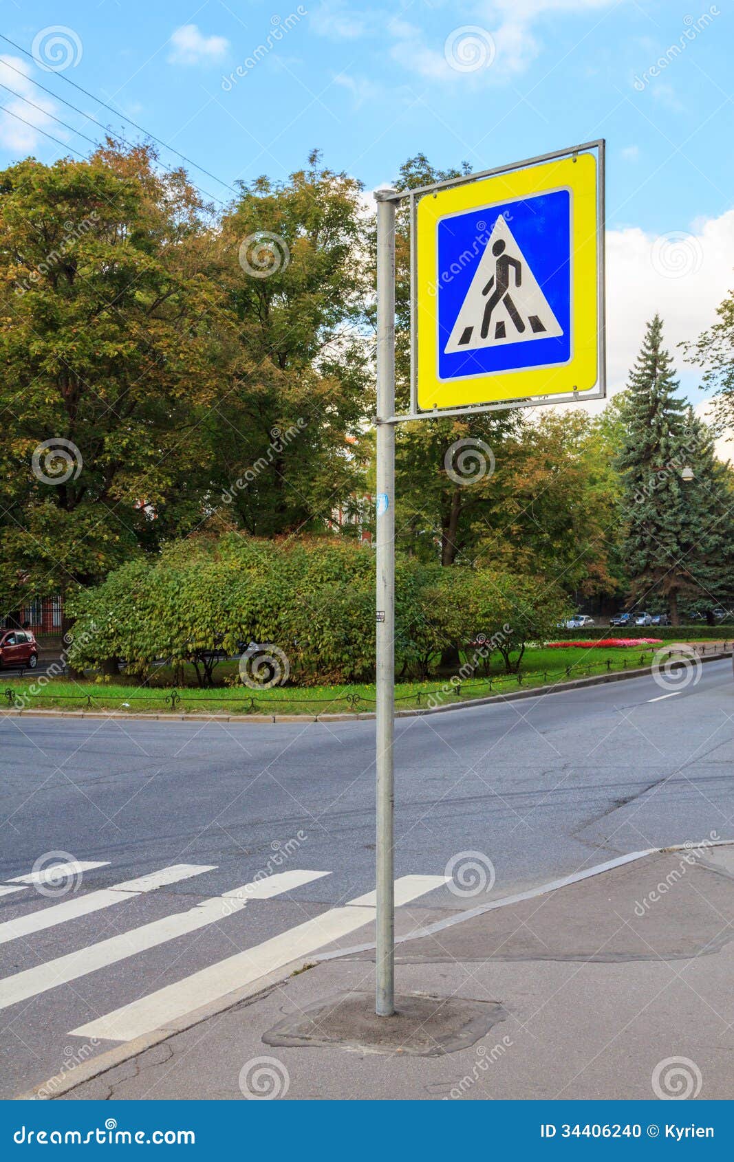 Pedestrian walk sign stock photo. Image of background - 34406240