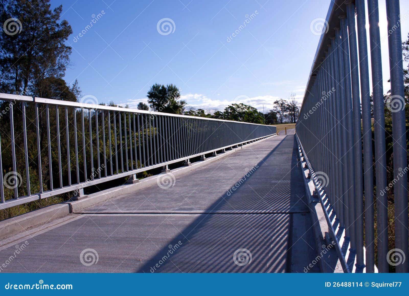 Pedestrian walkway bridge stock photo. Image of walkway - 26488114
