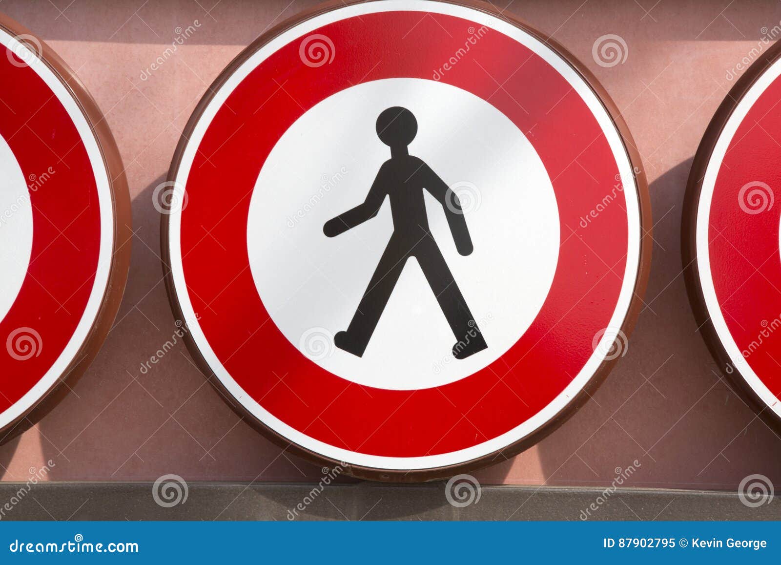 Pedestrian Warning Sign stock image. Image of black, traffic - 87902795
