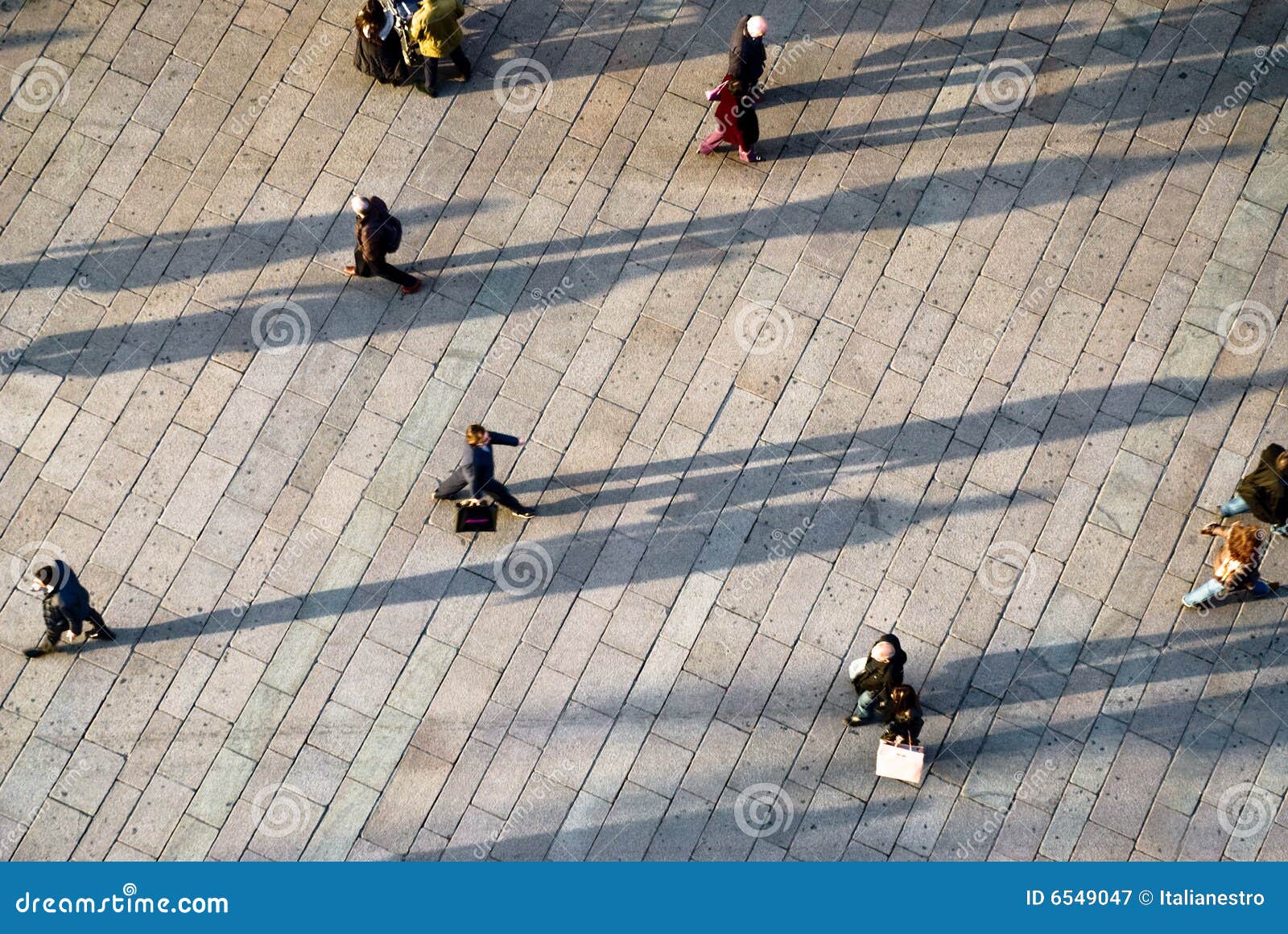 Pedestrianised zone stock image. Image of pedestrian, long - 6549047