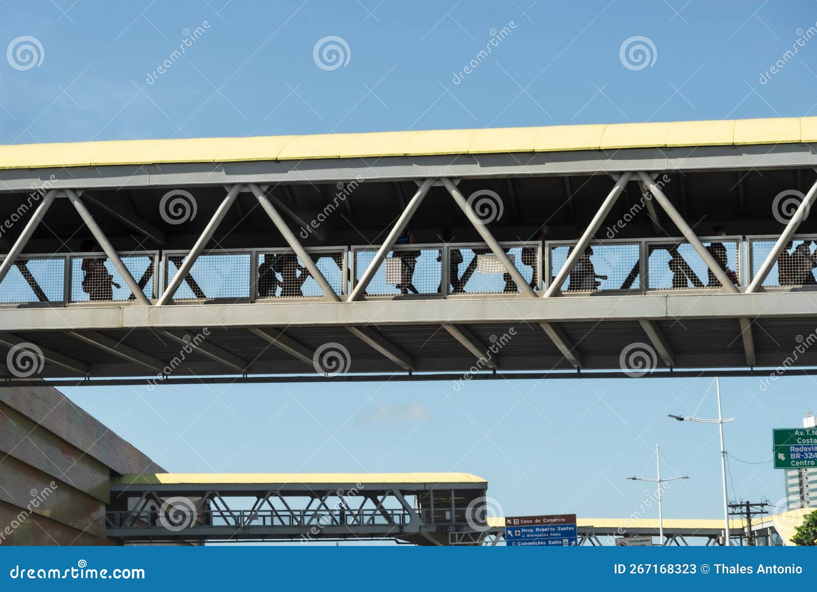 Pedestrians are Crossing the Subway Walkway Editorial Stock Photo ...
