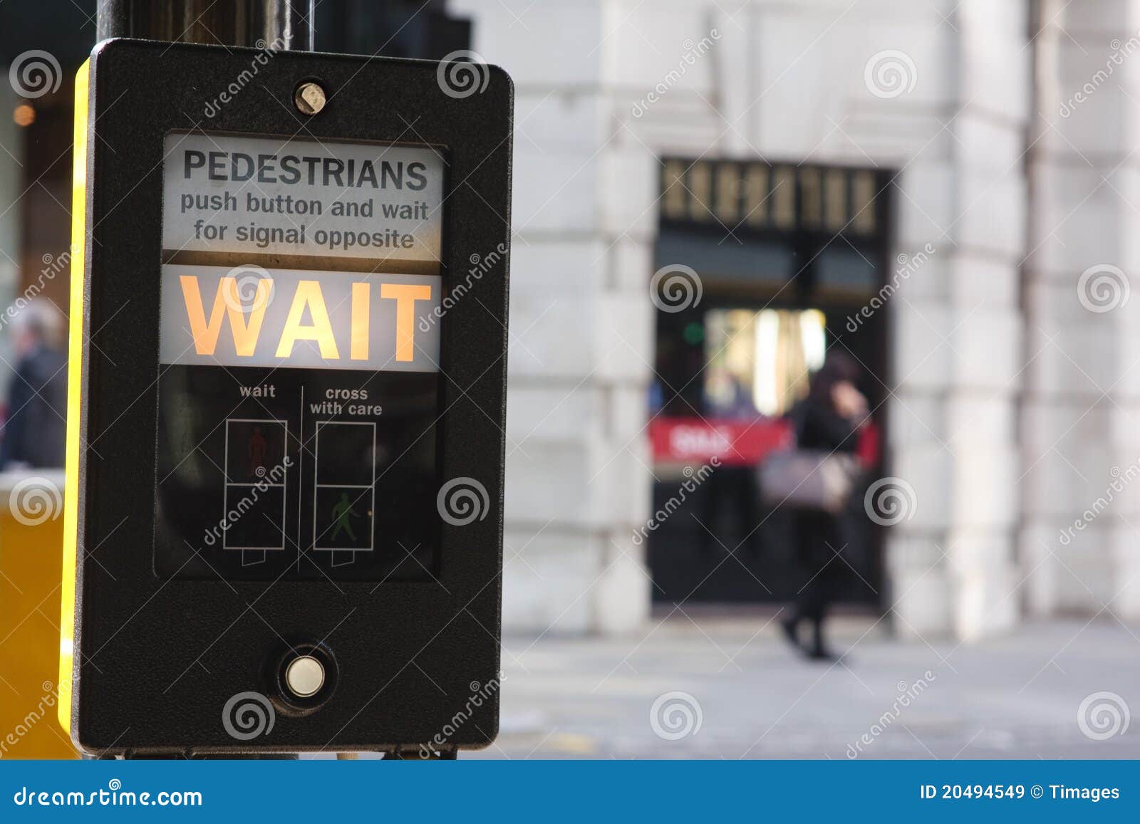Pedestrians wait stock image. Image of traffic, light - 20494549