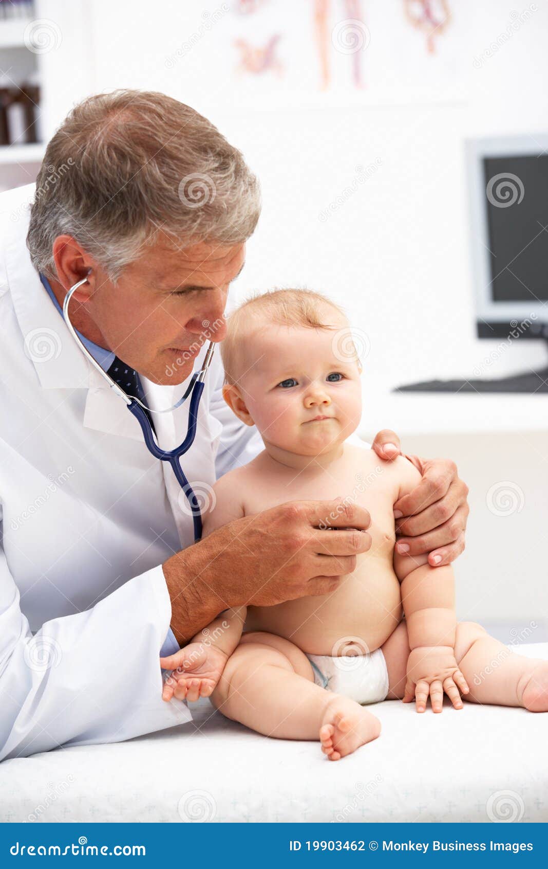 Pediatrician with baby stock photo. Image of pediatrics - 19903462