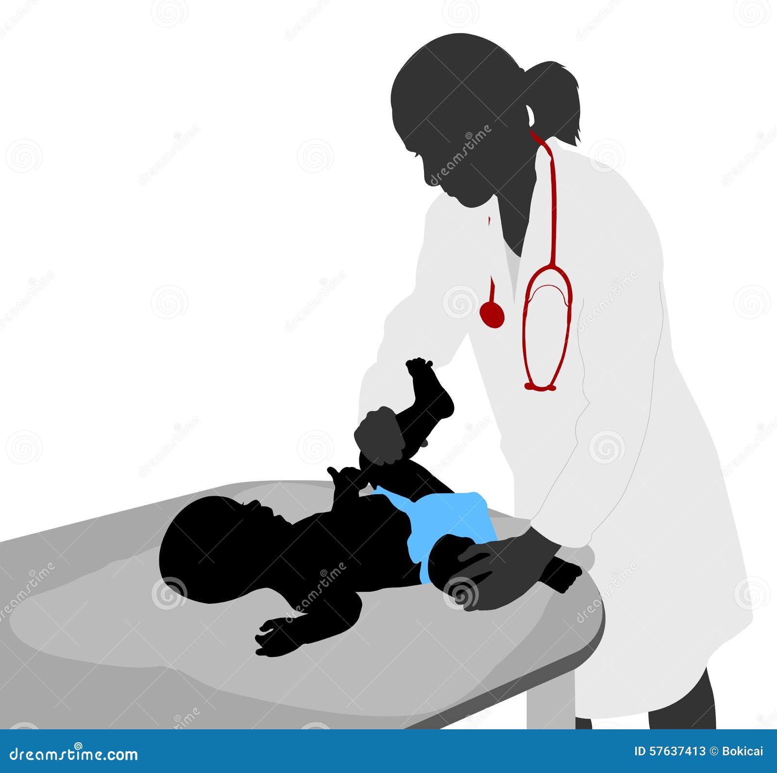 Baby Examining Stock Illustrations – 1,029 Baby Examining Stock ...