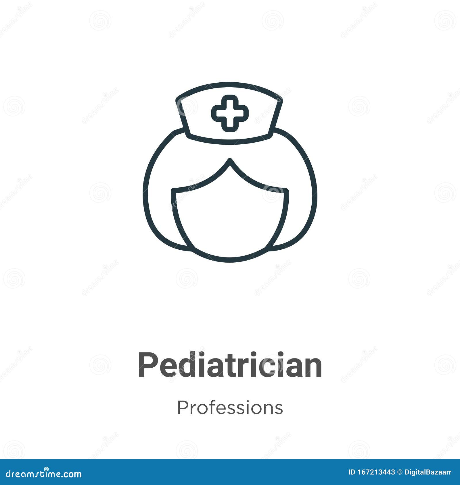 Pediatrician Outline Vector Icon. Thin Line Black Pediatrician Icon ... Pediatrician Outline Vector Icon. Thin Line Black Pediatrician Icon ...