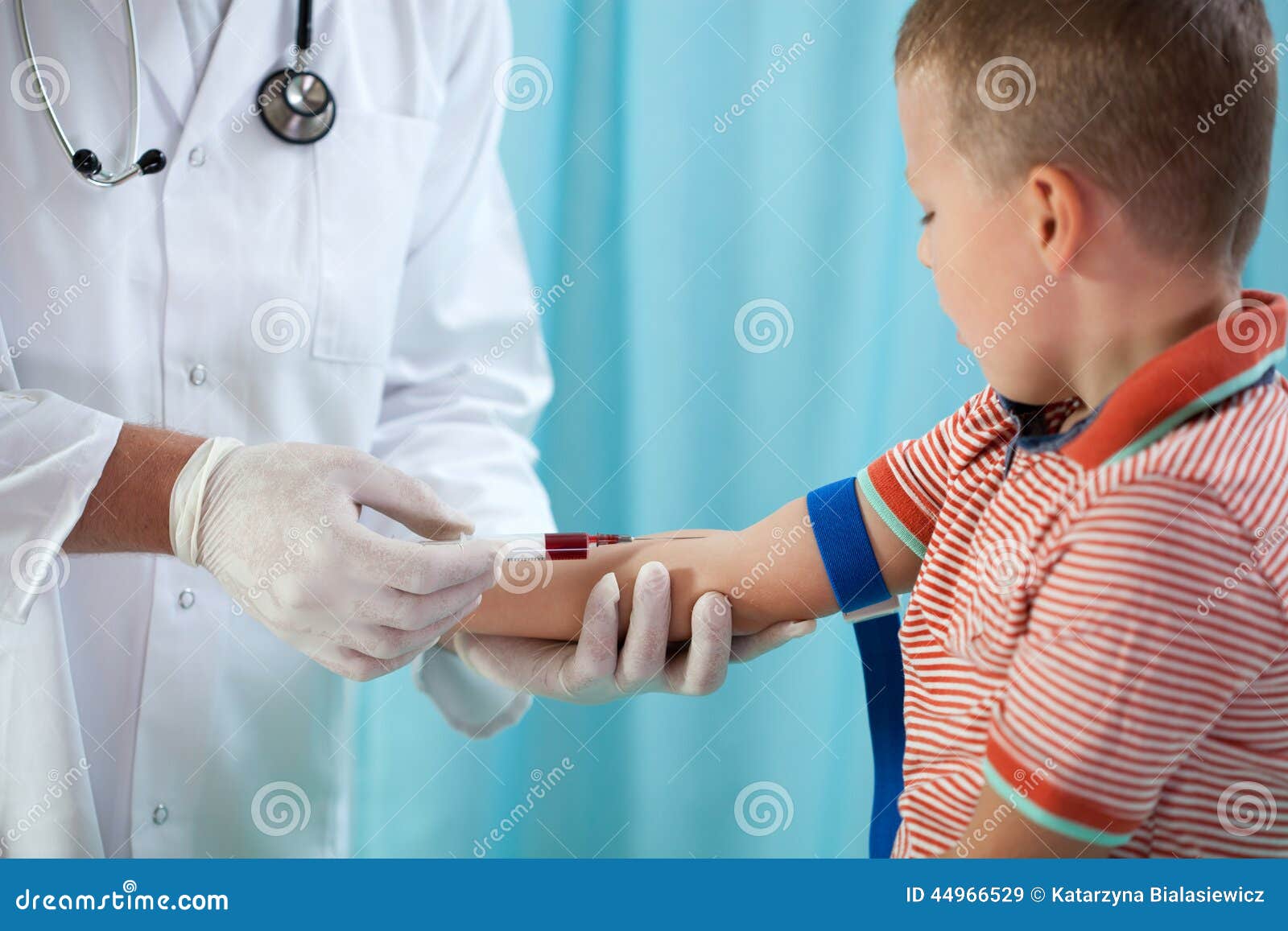 Pediatrician Taking Blood Sample Royalty-Free Stock Photo ...