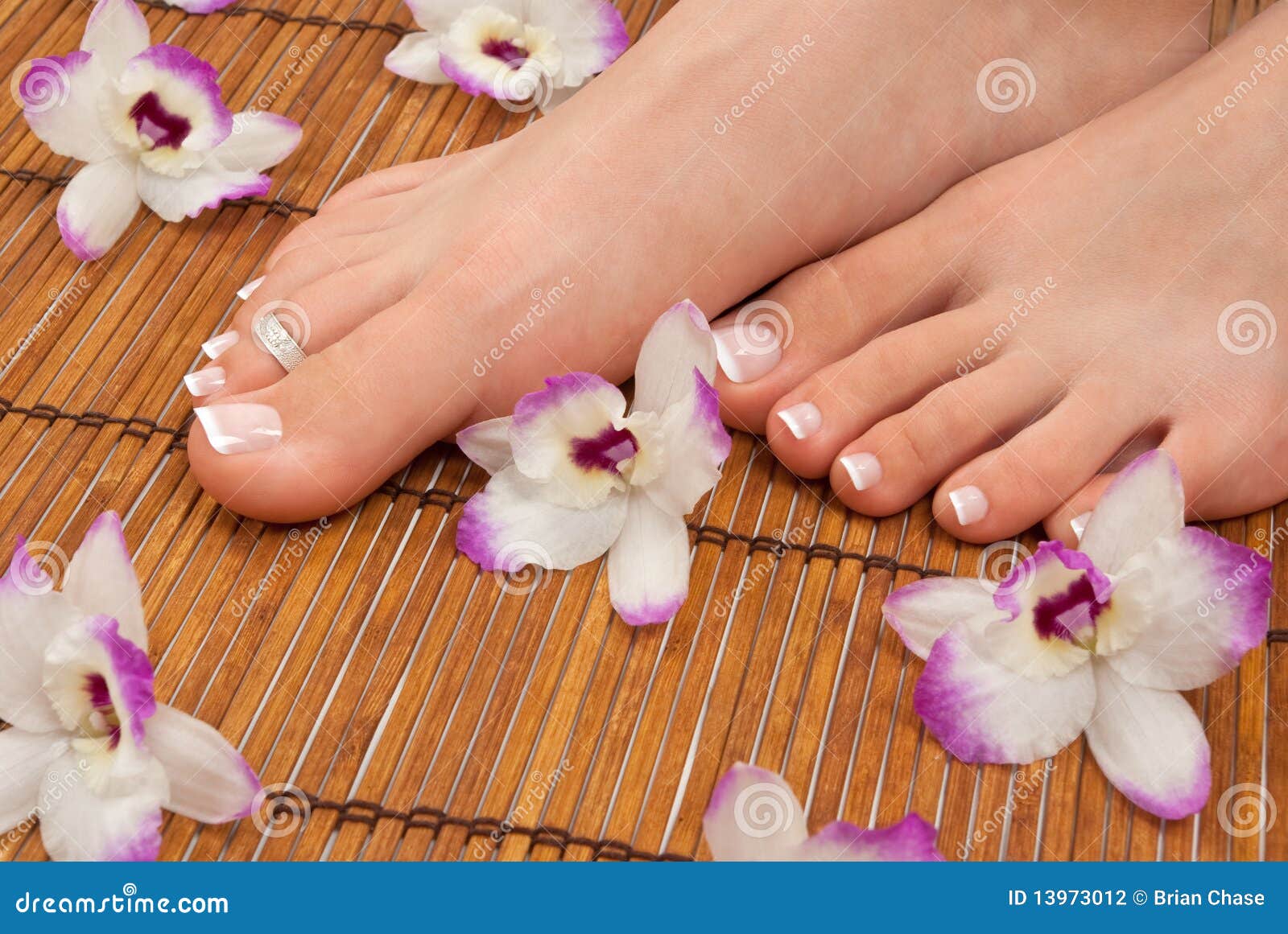 Pedicure stock photo. Image of orchid, relax, bamboo - 13973012