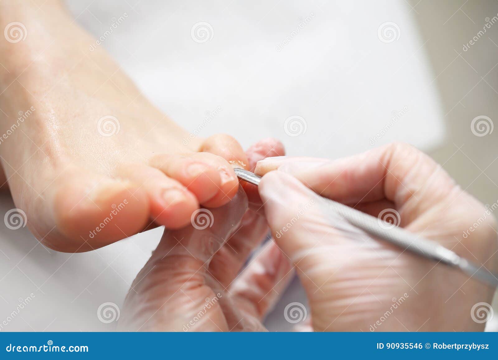Pedicure, cutting skins. stock photo. Image of hygiene - 90935546