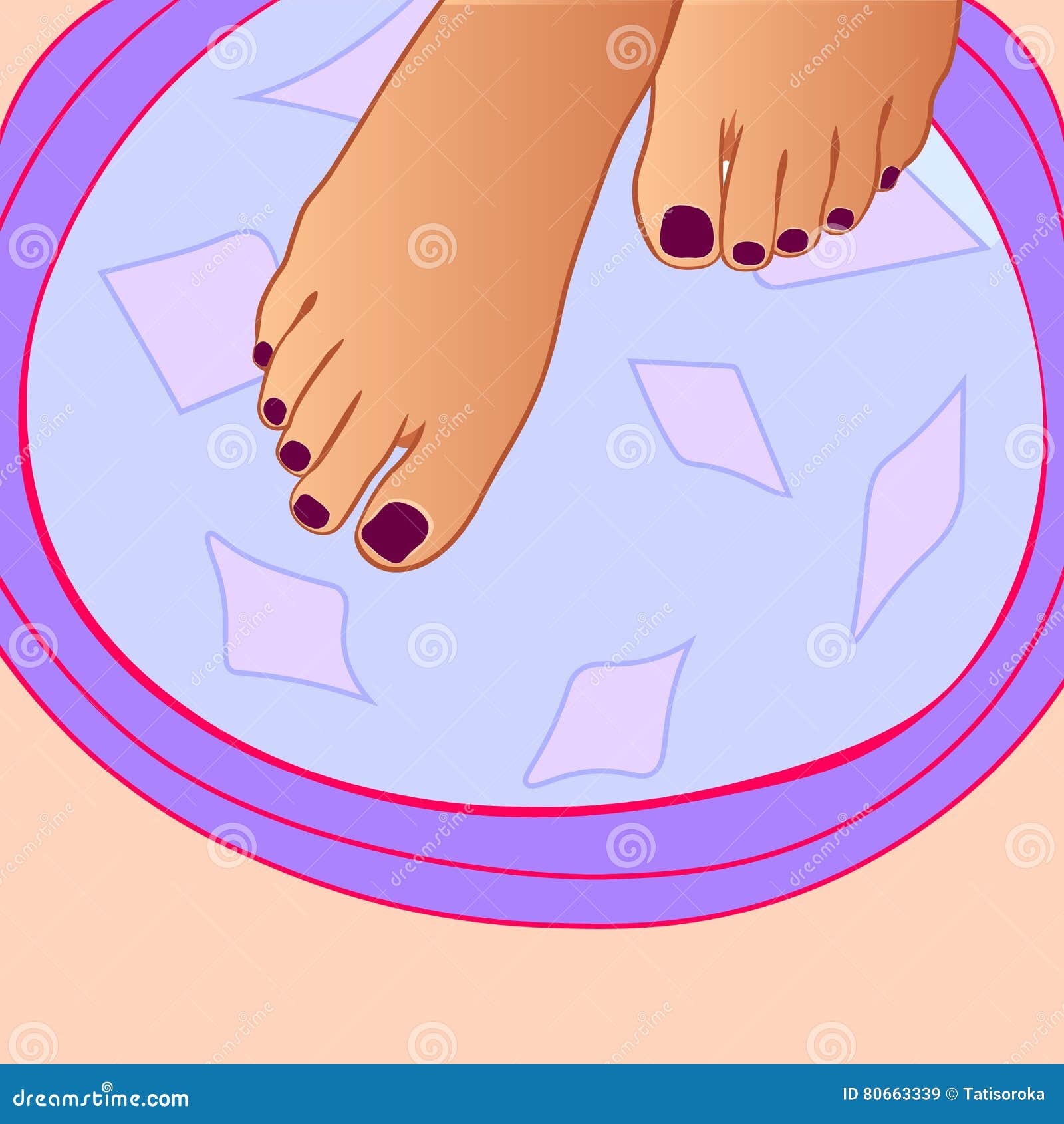 Pedicure, foot care stock vector. Illustration of manicure - 80663339