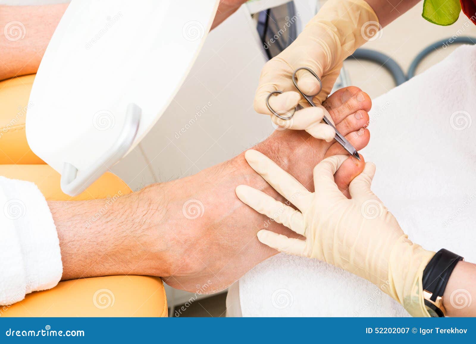 A pedicure foot stock image. Image of glove, health, chiropodist - 52202007