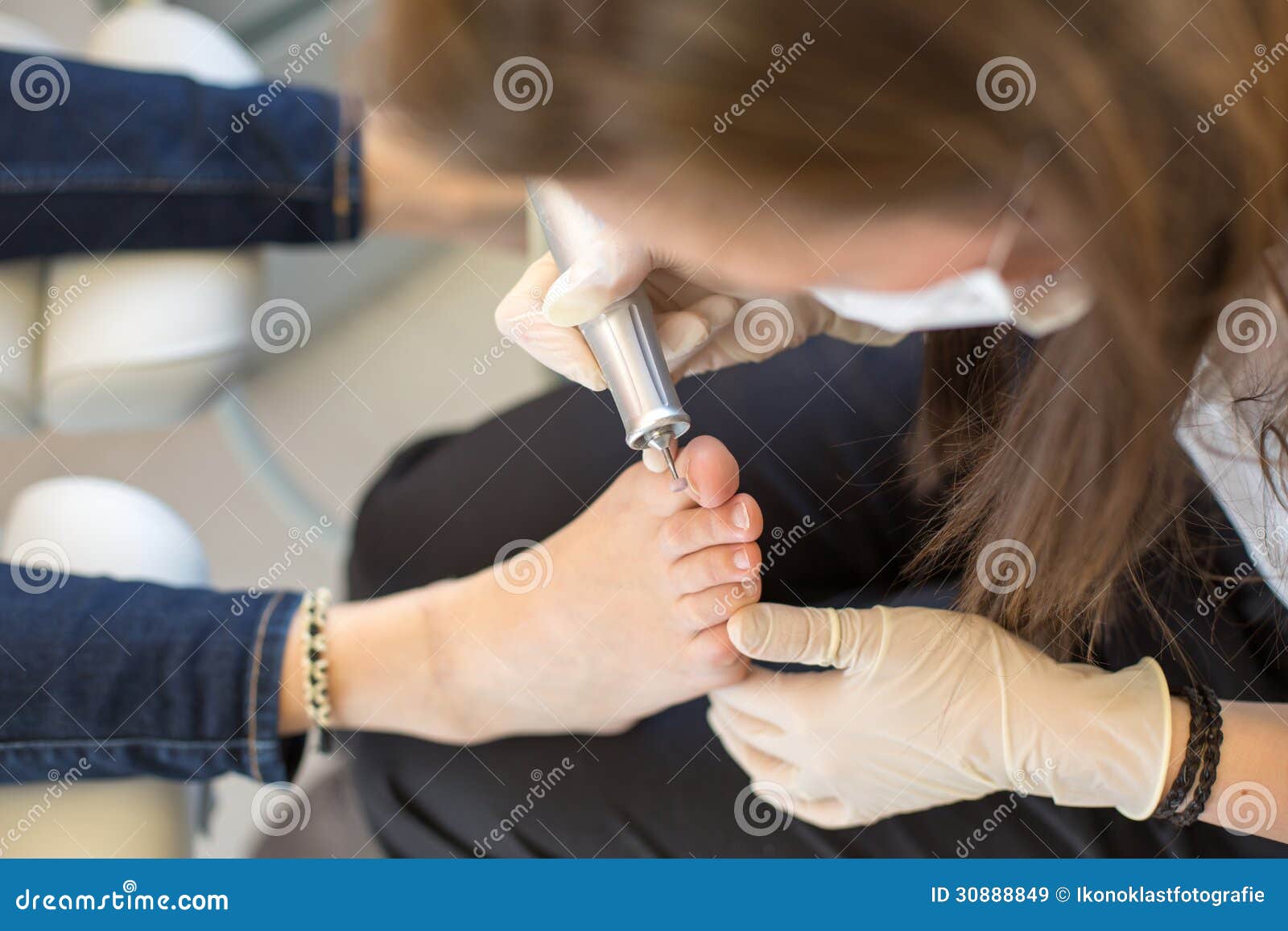 Pedicure Grinding Toe Nails Stock Image - Image of salon, beauty: 30888849