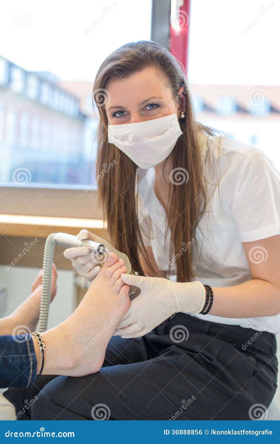 Pedicure Grinding Toe Nails Stock Photo - Image of polish, nails: 30888856