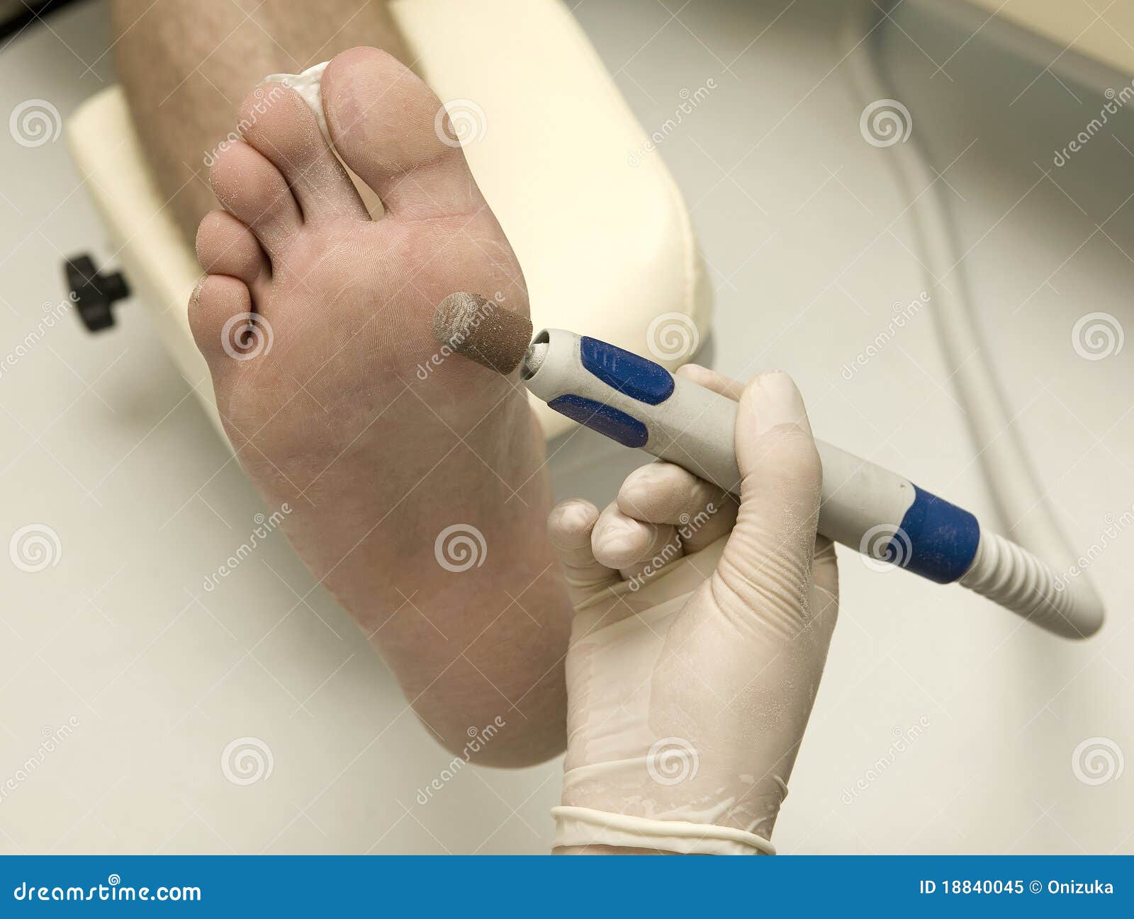 Pedicure in process stock image. Image of medical, nail - 18840045