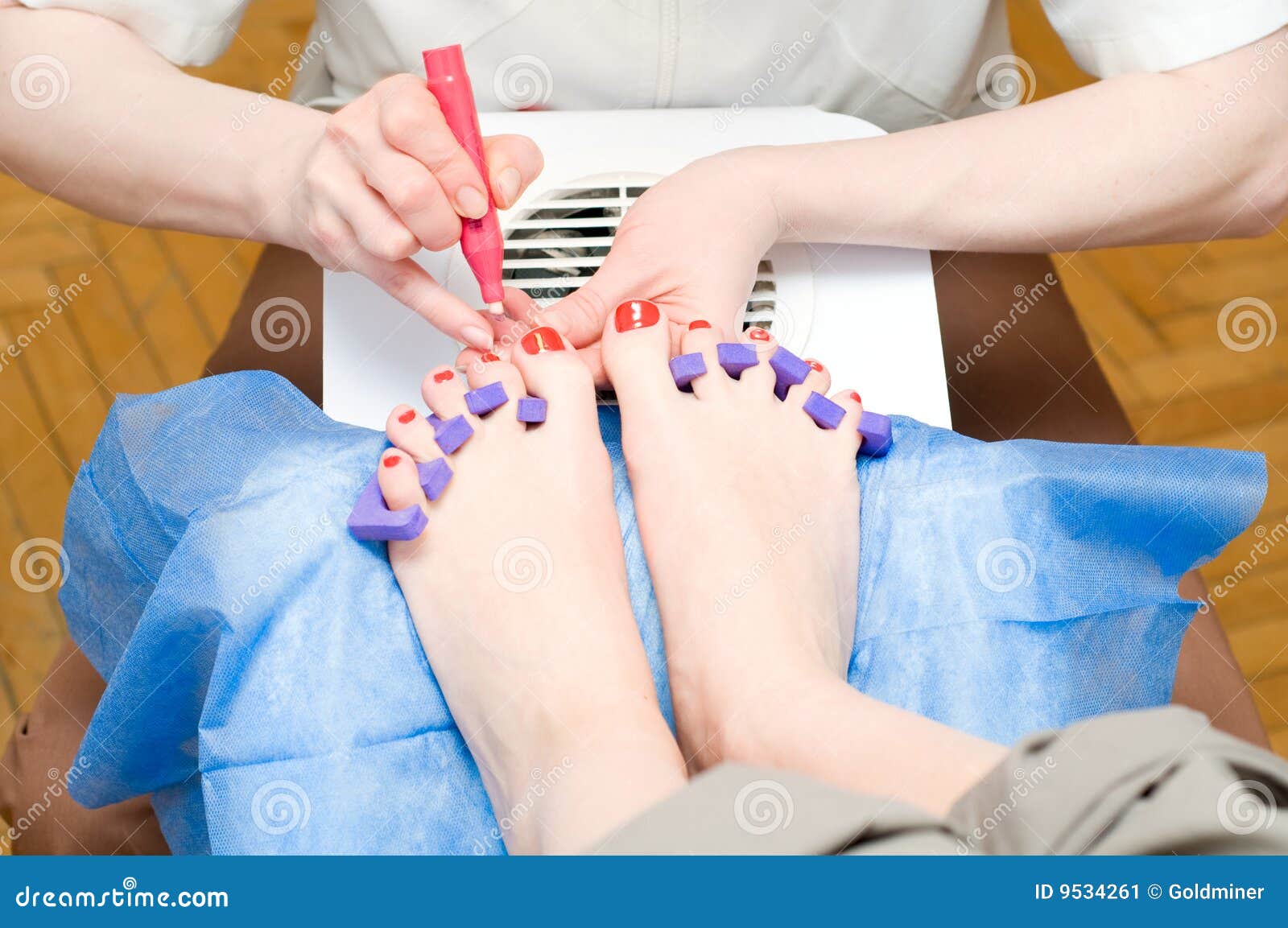 Pedicure in process stock image. Image of chiropody, body - 9534261