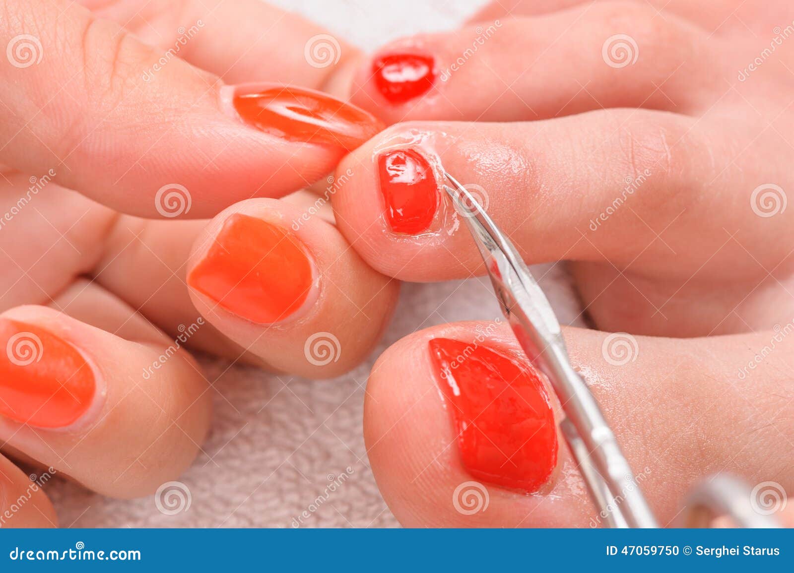 Pedicure Process Macro Closeup Stock Photo - Image of body, beauty ...