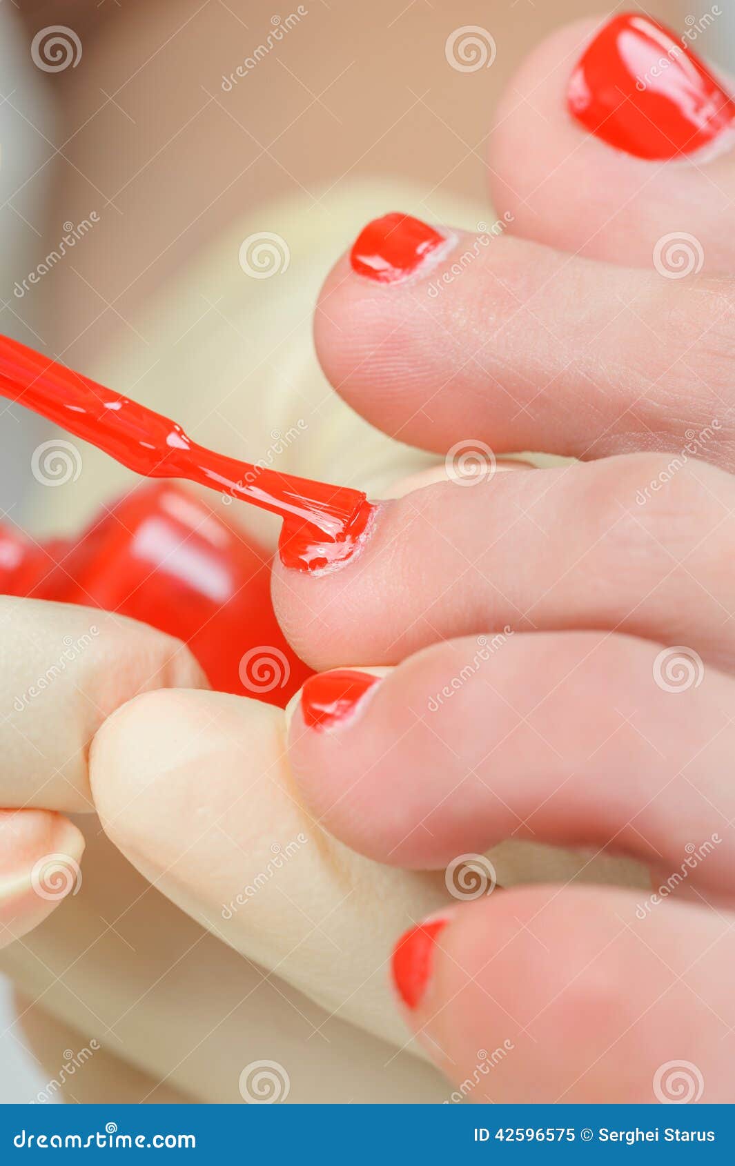 Pedicure Process Macro Closeup Stock Image - Image of beauty, fashion ...